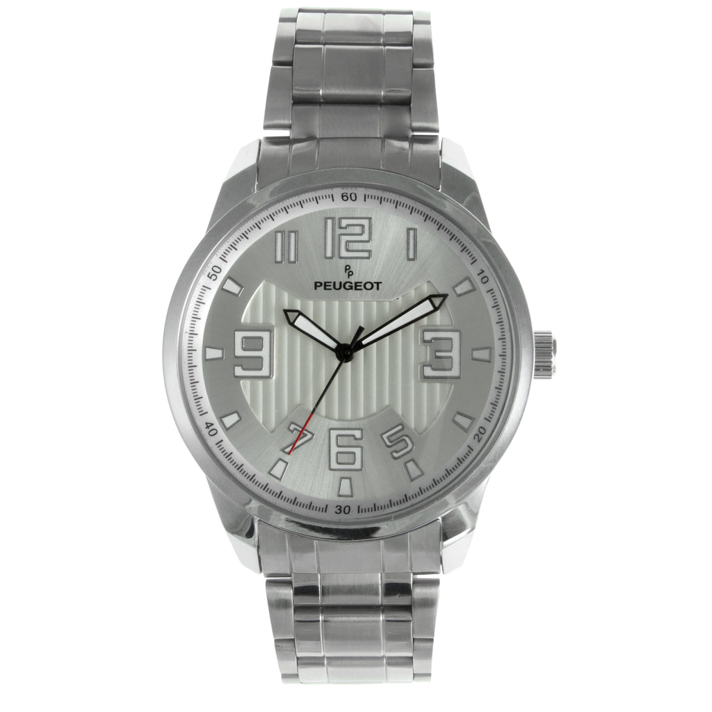 Men's 44mm Silver Dial with Stainless Steel Bracelet