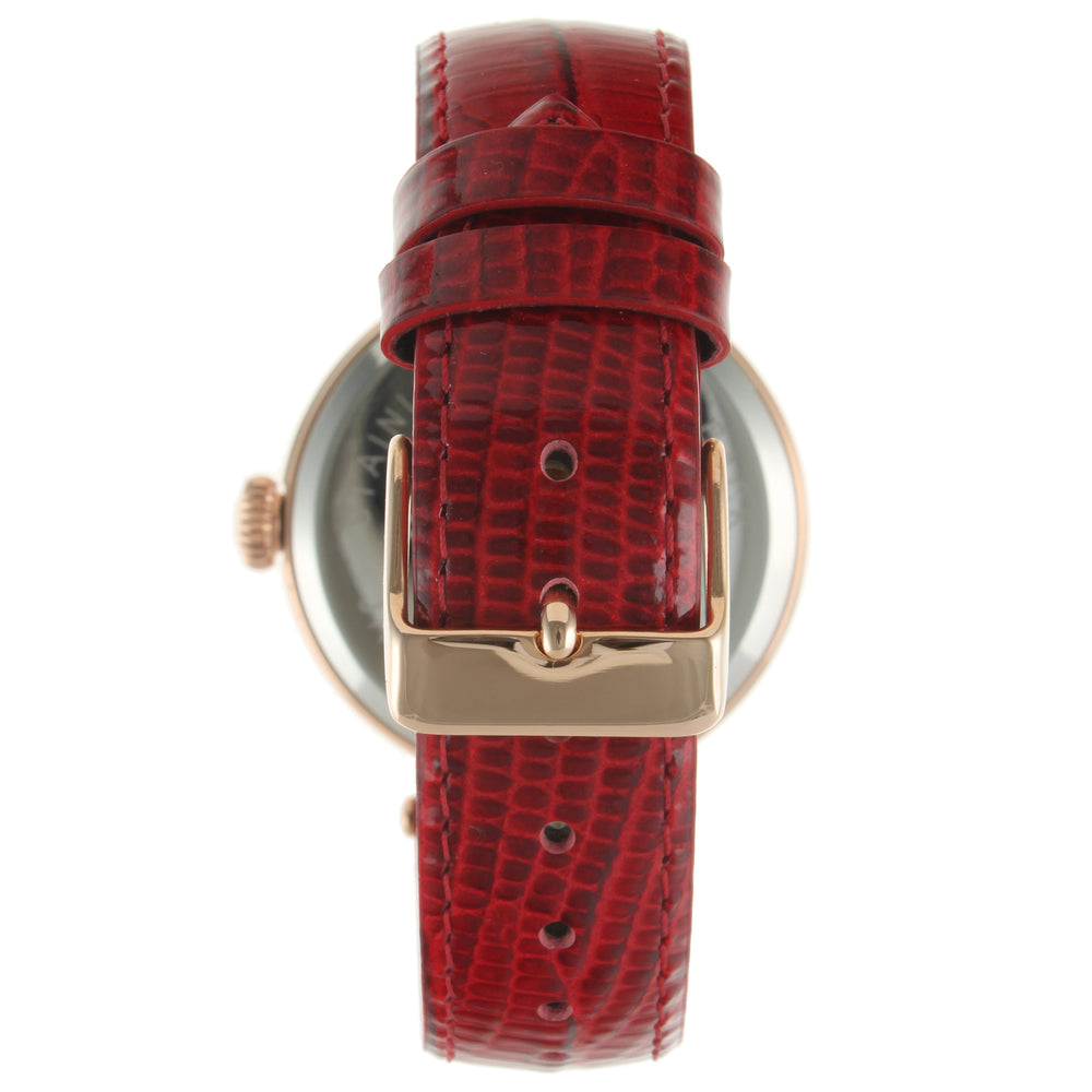 Peugeot Women's Easy to Read Watch T-Bar with Leather Strap