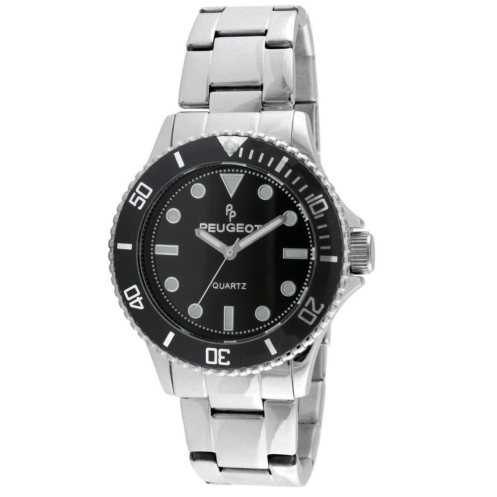 Men's Pro Diver Sports Watch with Steel Bracelet